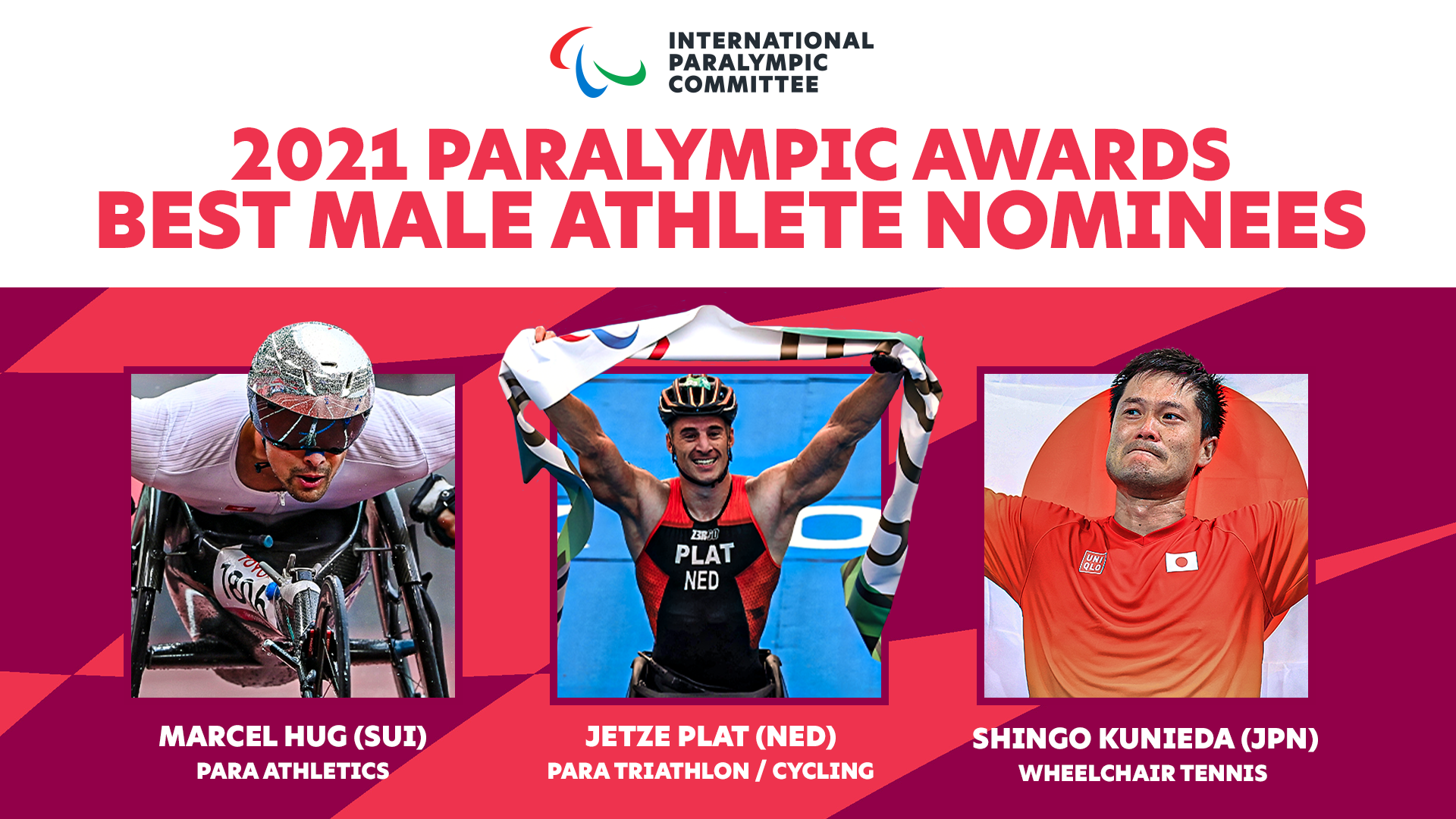 2021 Paralympic Sport Awards: Best Male Debut nominees