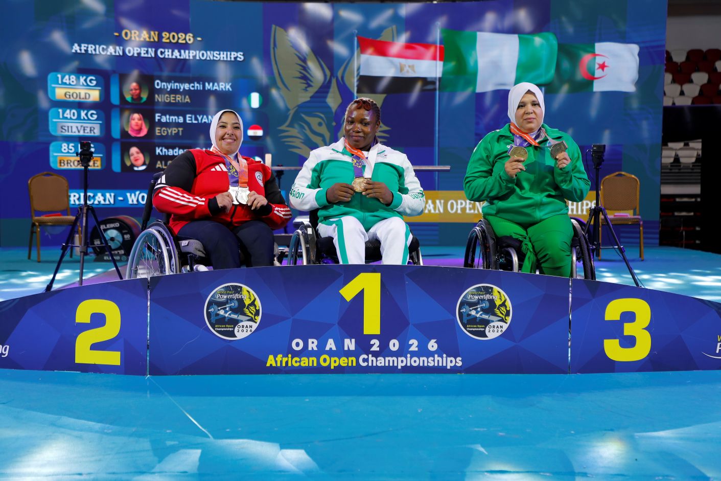 Oran 2026: Onyinyechi Mark's world record lifts Nigeria to dominant showing