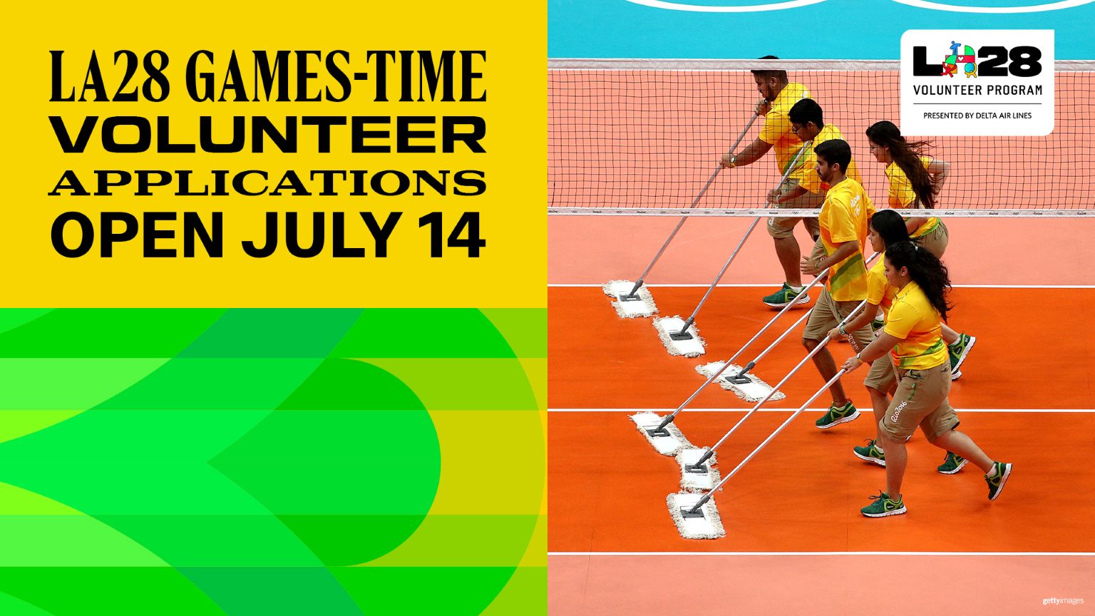 LA28 prepares to open volunteer applications on 14 July