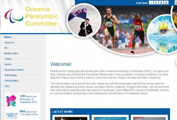 IPC Launches Oceania Paralympic Committee Website