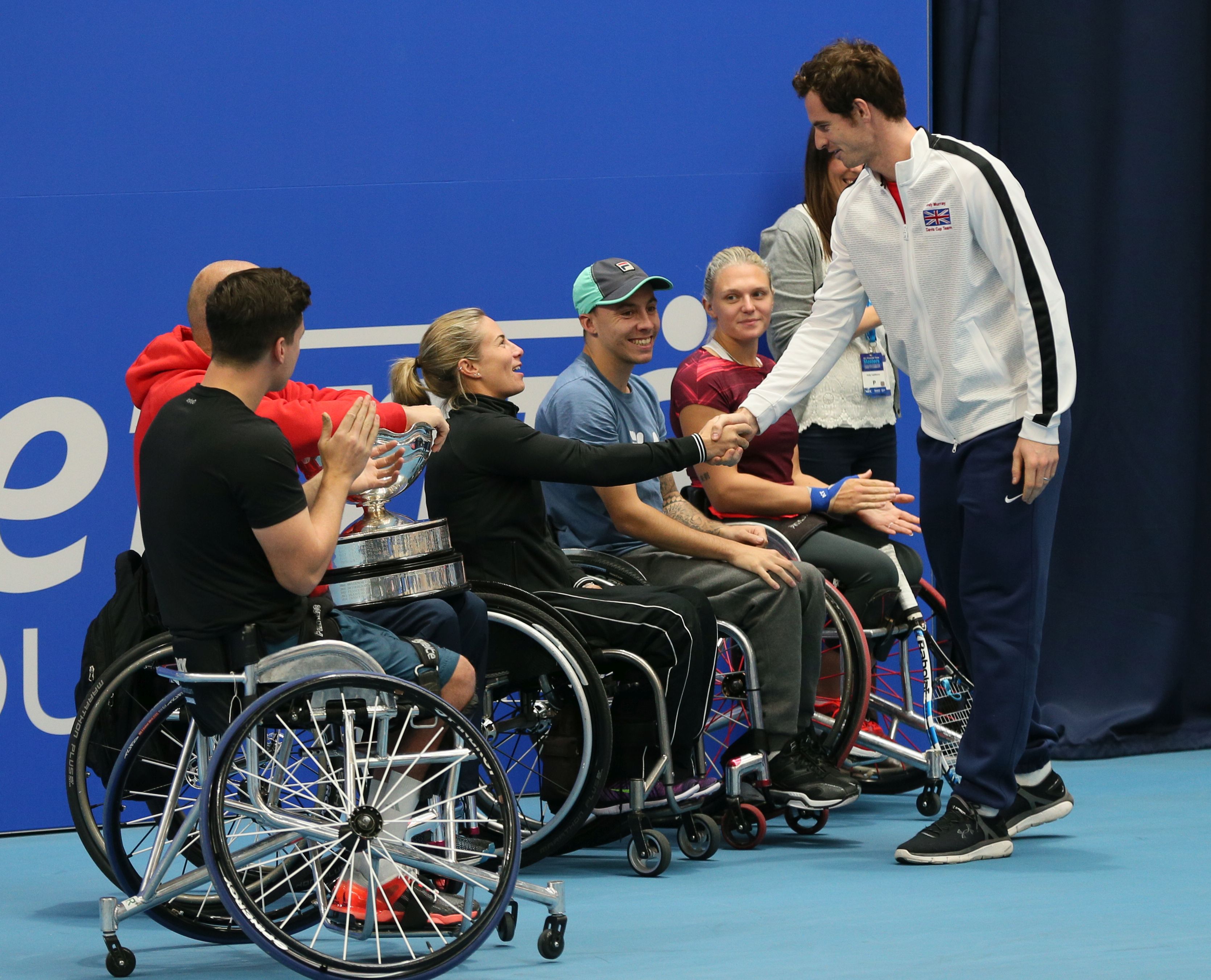 Andy Murray: Wheelchair tennis pays tribute Andy Murray: Wheelchair tennis pays tribute