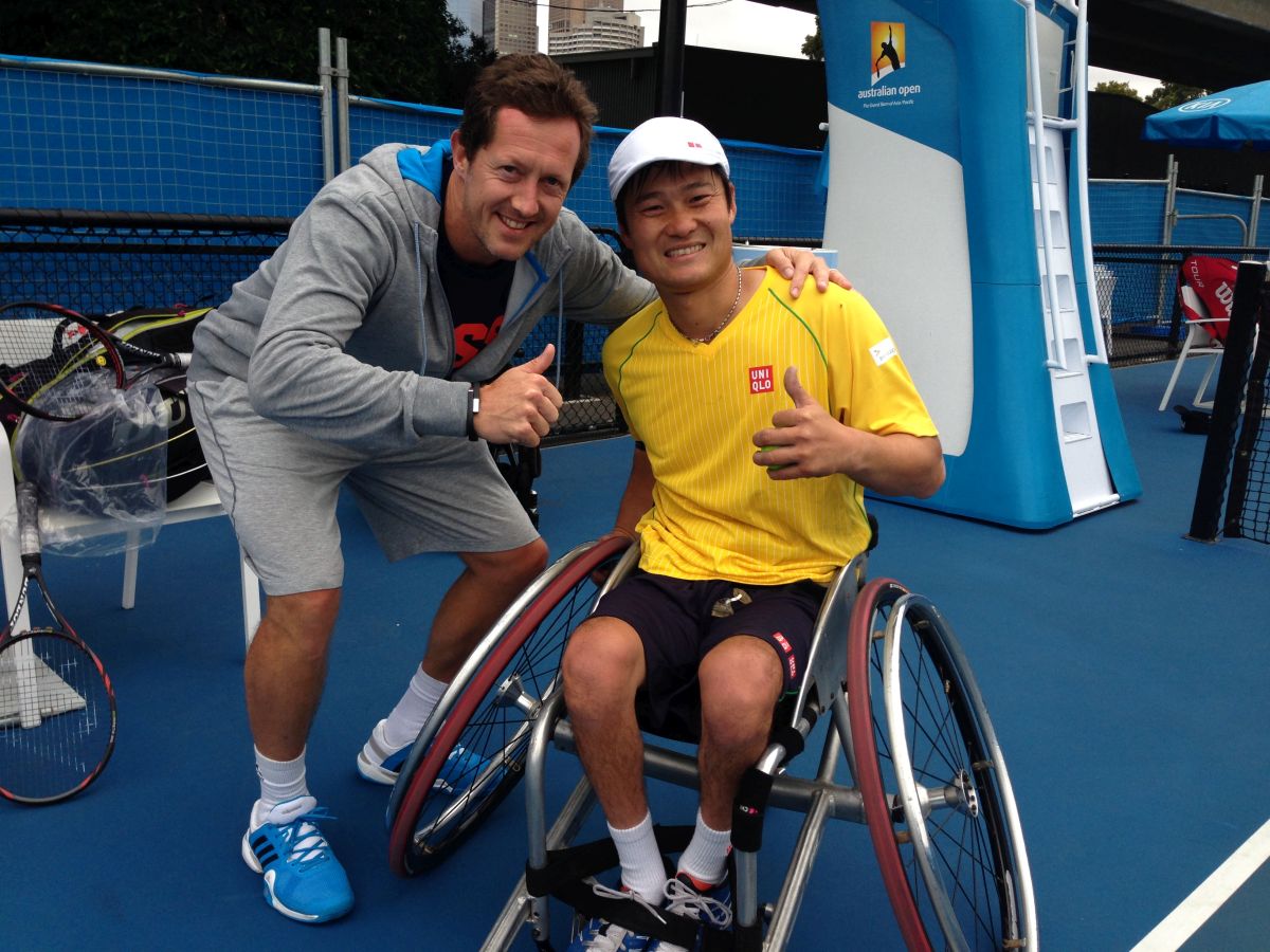 Jonas Bjorkman, a wheelchair tennis enthusiast Jonas Bjorkman, a wheelchair tennis enthusiast