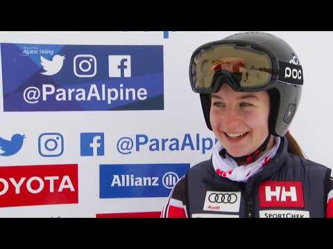 Mollie Jepsen wins women's super-G standing | 2018 World Para Alpine ...